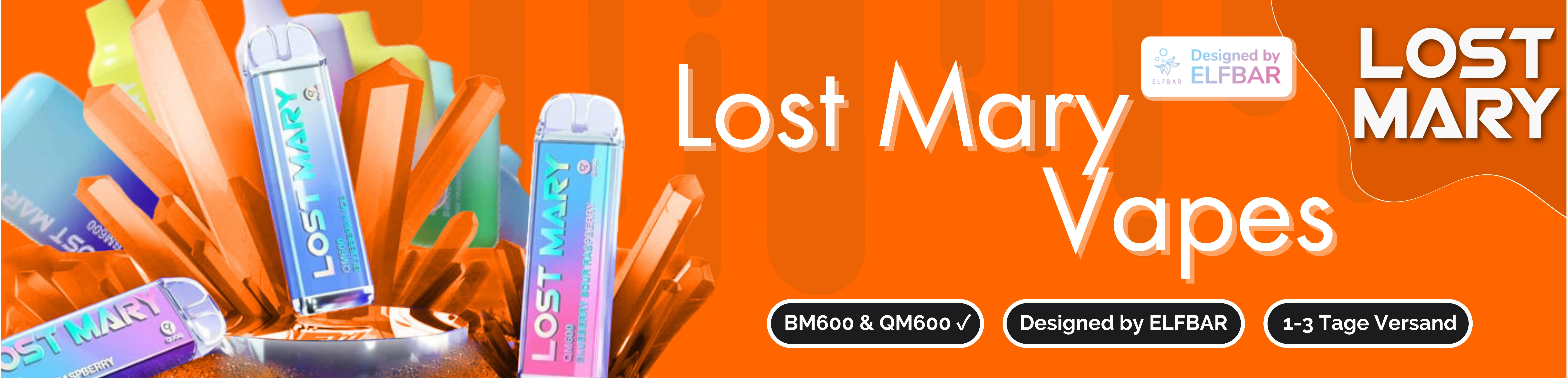 Lost Mary BM600 & QM600 ab 5,99€ bei Elfbar Vertrieb
